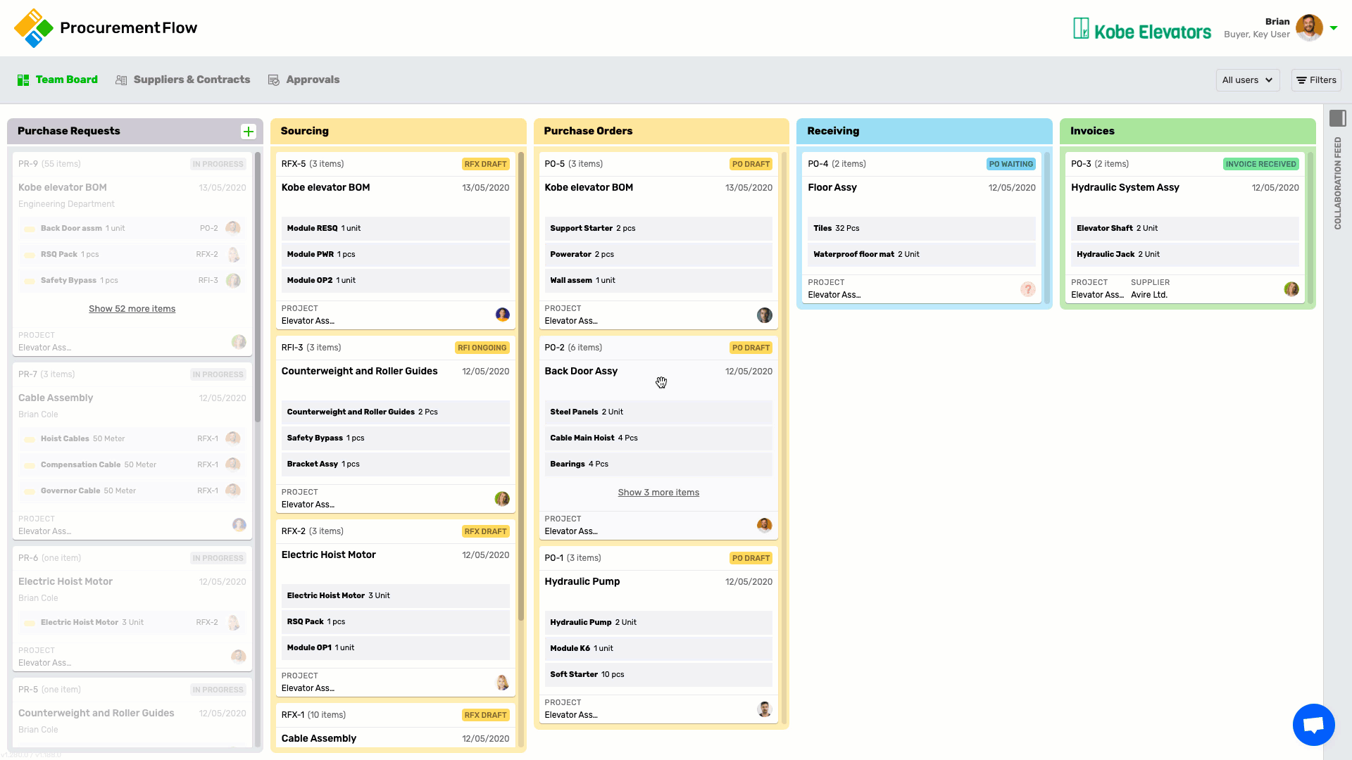 Construction Procurement Software - with Source-to-Pay process